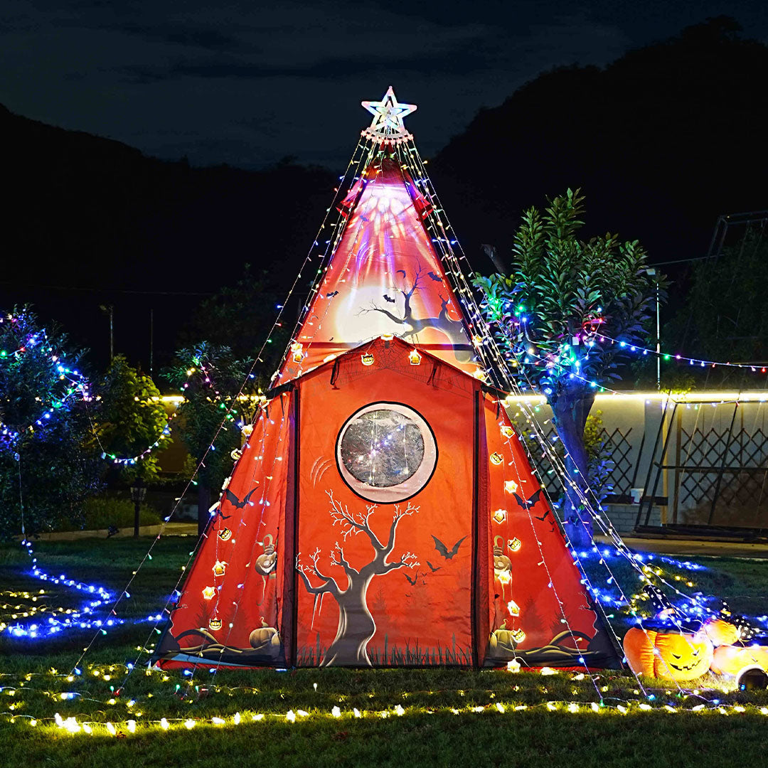 Scarecrow Hideaway Tipi Tent – Fun Outdoor Play Structure for Kids ...